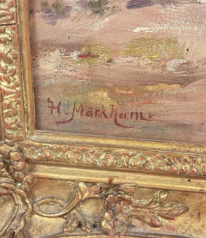 19th Century Oil on Canvas by H Markham at 1stdibs