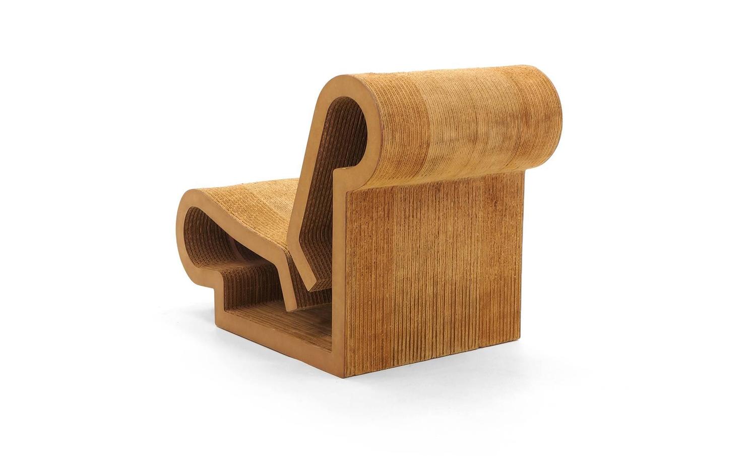 Rare Original Frank Gehry, Easy Edges, Cardboard Contour Chair For Sale ...