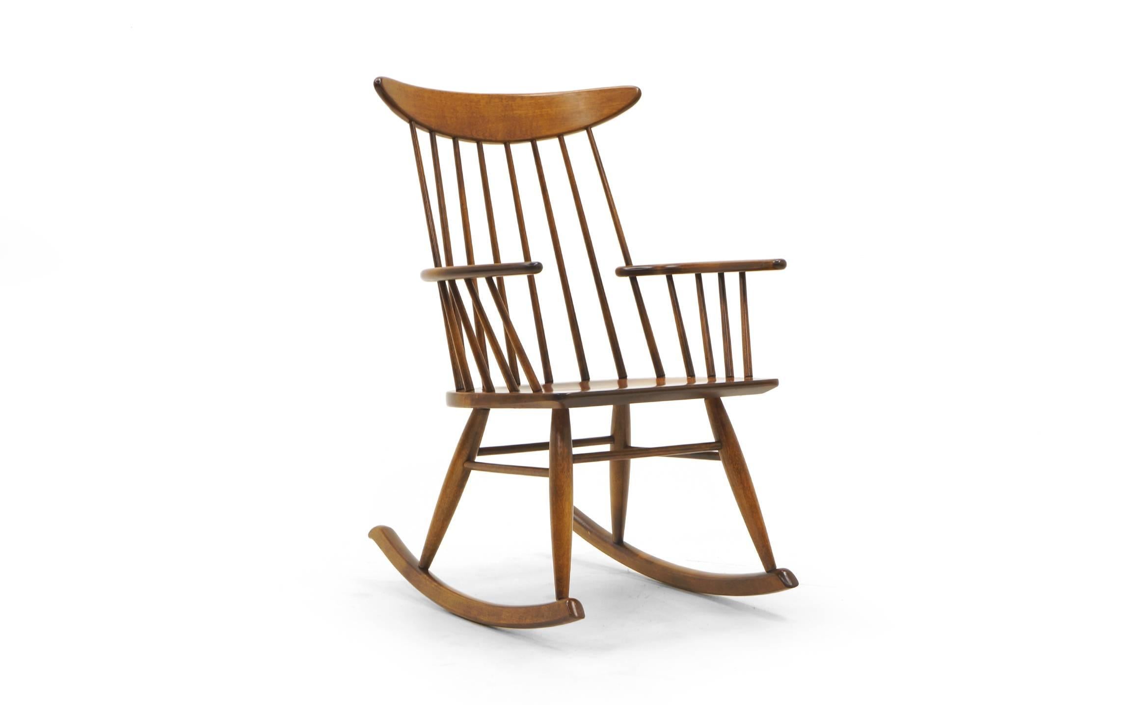 Rocking Chair, Spindle Back, Made by Conant Ball at 1stDibs | conant ...