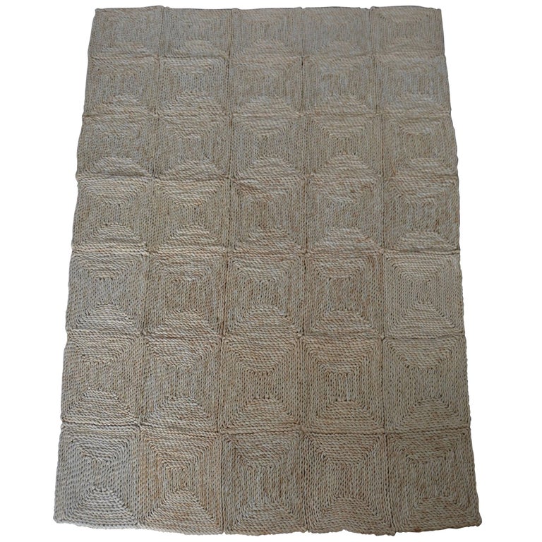 Large Vegetable Fiber Rug at 1stDibs