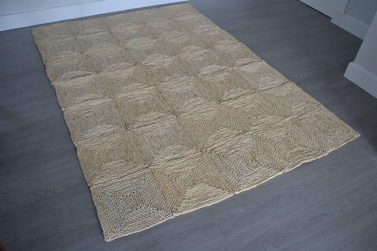 Large Vegetable Fiber Rug at 1stDibs