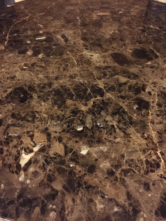 Eero Saarinen Table in Emperador Marble for Knoll International at 1stDibs