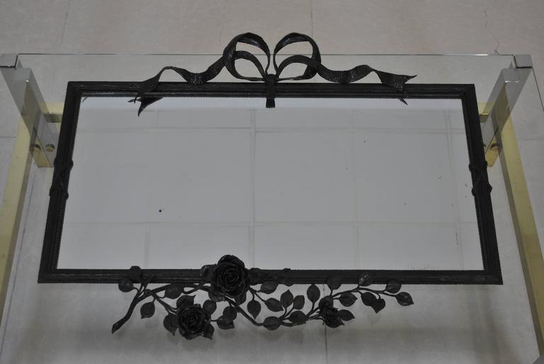 Wrought Iron Mirror by Louis Van Boeckel, Belgium, circa 1910 For Sale ...