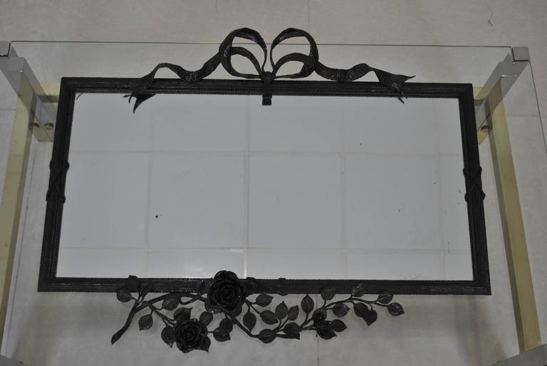 Wrought Iron Mirror by Louis Van Boeckel, Belgium, circa 1910 For Sale ...