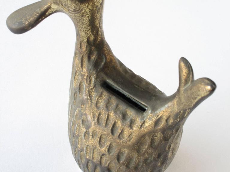 Ben Seibel Brass Bird Coin Bank Miniature Animal Sculpture Jenfredware ...