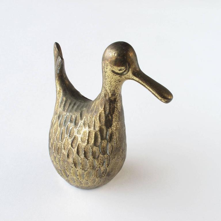 Ben Seibel Brass Bird Coin Bank Miniature Animal Sculpture Jenfredware ...