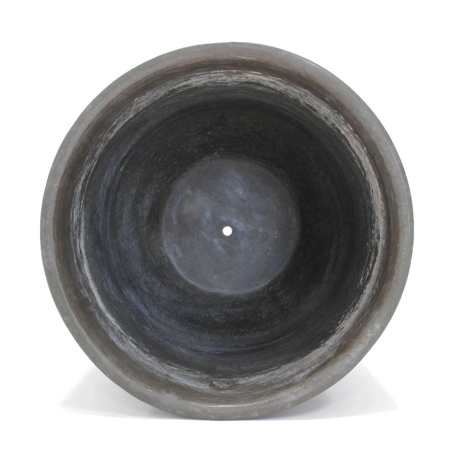 David Cressey 'Ribbed' Design Ceramic Planter, Glazed Dark Olive, 1960s ...