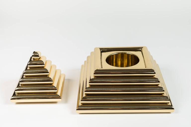 Vintage Brass Pyramid Box at 1stDibs | pyramid vintage, vintage brass box