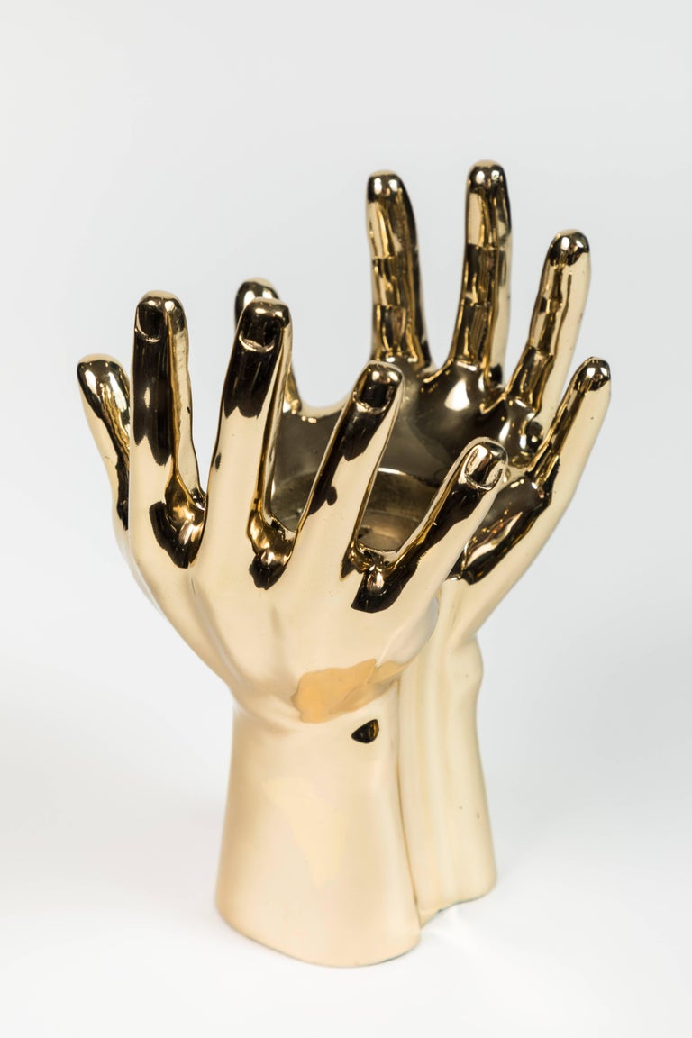 Decorative Brass Hand Object, 1970s at 1stDibs