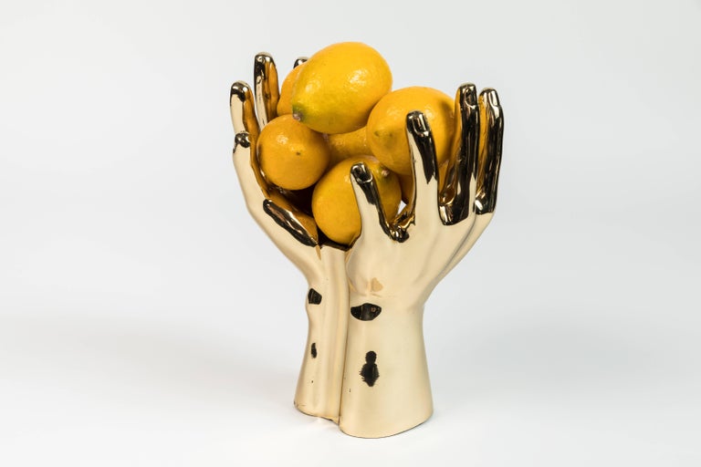 Decorative Brass Hand Object, 1970s at 1stDibs