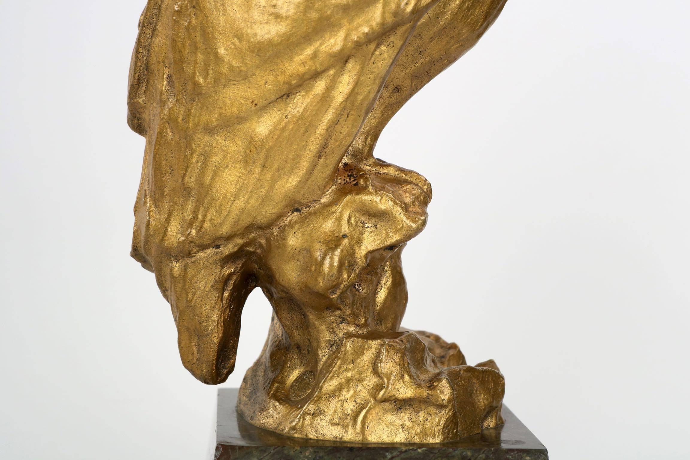 Art Deco "Vulture" Bronze Sculpture by Maurice Prost at 1stDibs ...