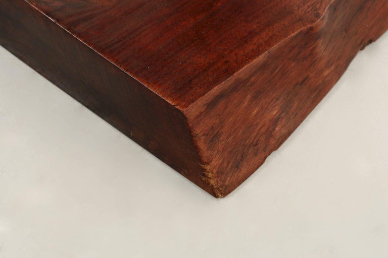 New Hope School Live Edge Walnut Side Table by Alan Rockwell, circa ...