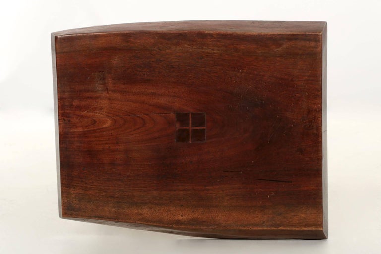 New Hope School Live Edge Walnut Side Table by Alan Rockwell, circa ...