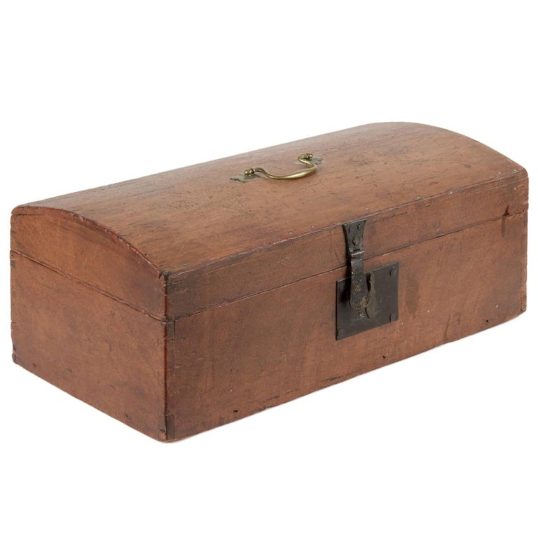 Americana Folk Art Dovetailed Antique Document Box, circa 1830-1850 at ...