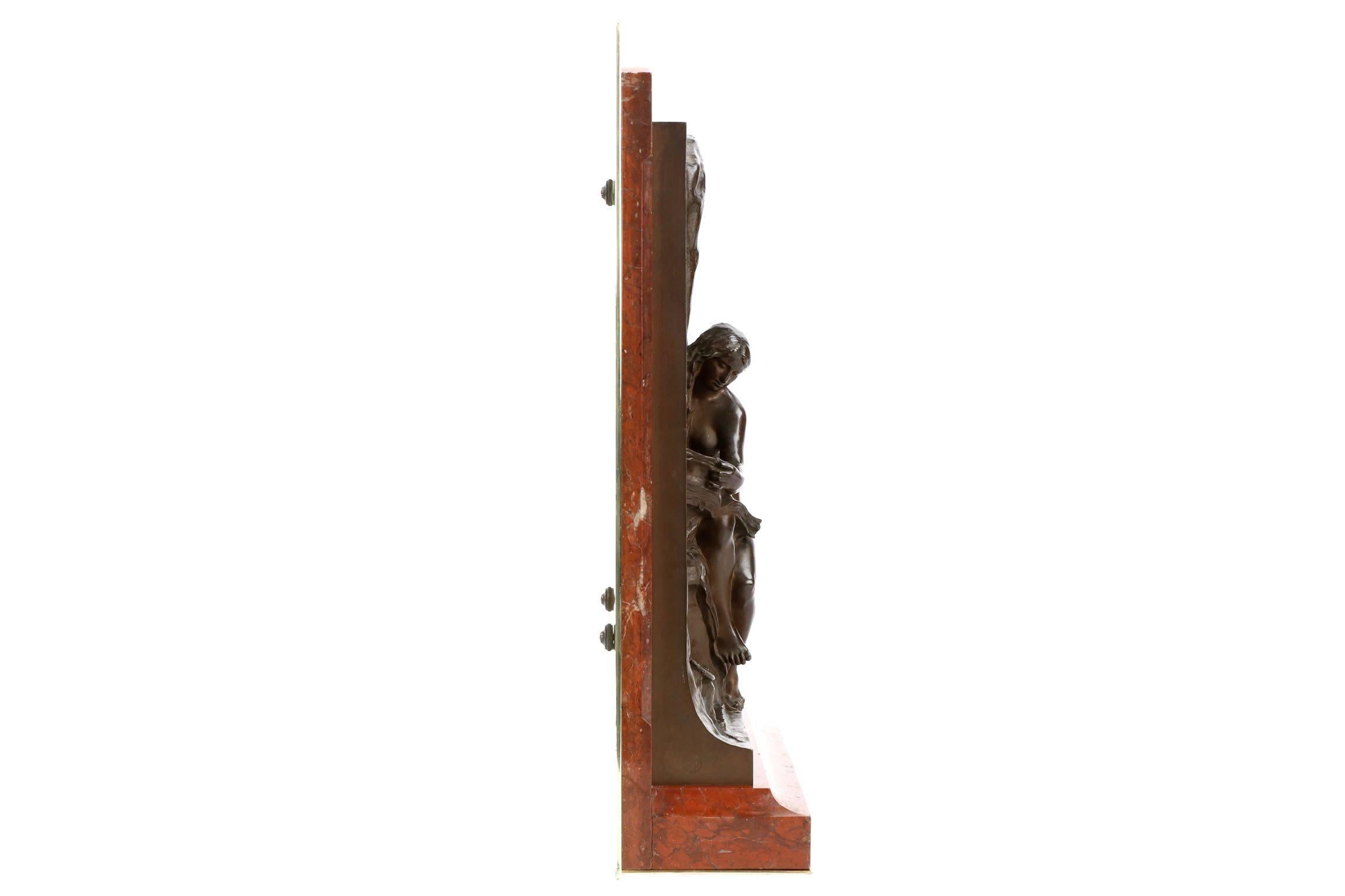 Henri Chapu French Bronze Sculpture, "Allegory of Truth", Thiebaut ...