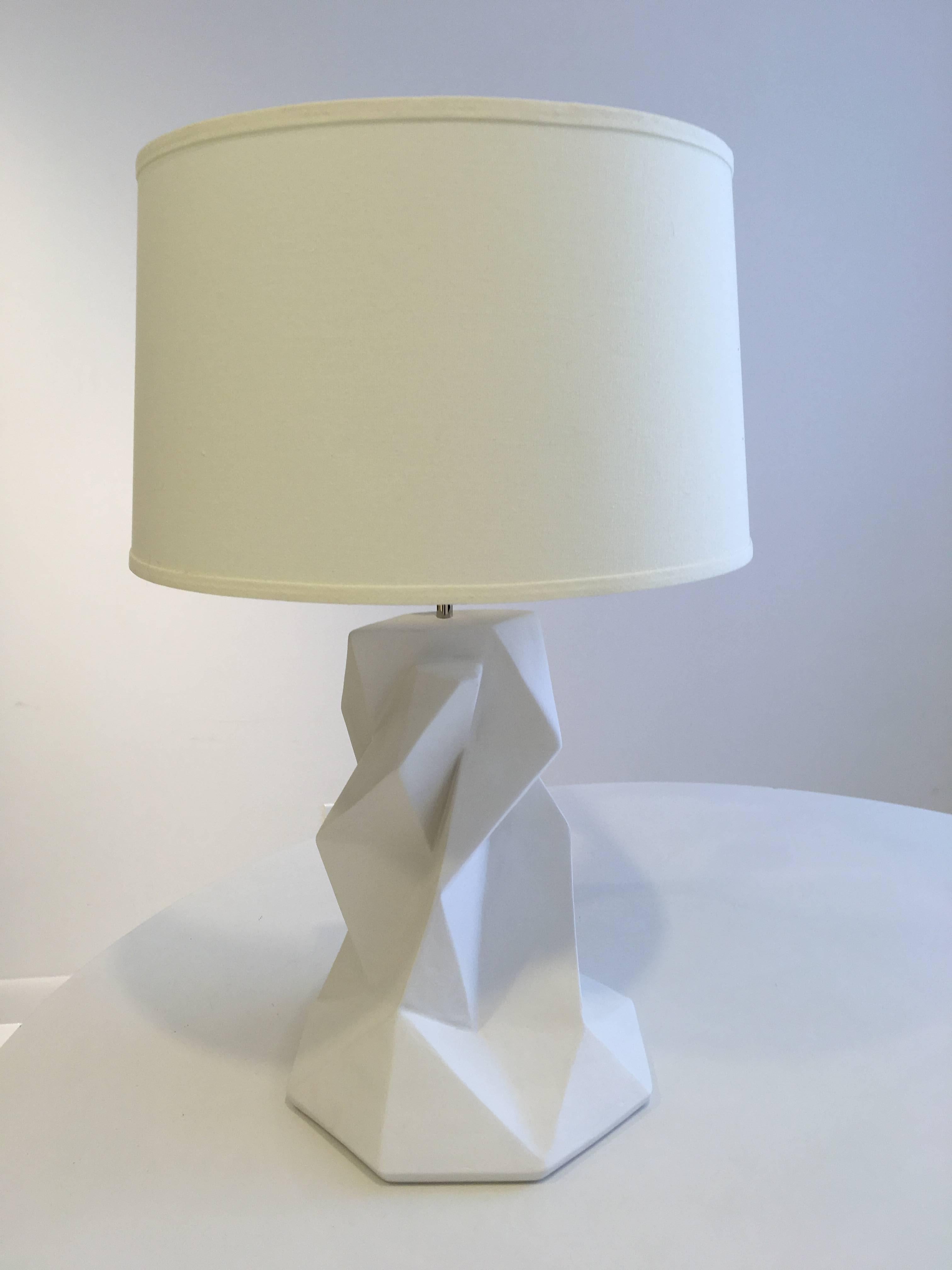 "Blackboro" Cubist Plaster Lamps For Sale at 1stDibs | stephen antonson ...
