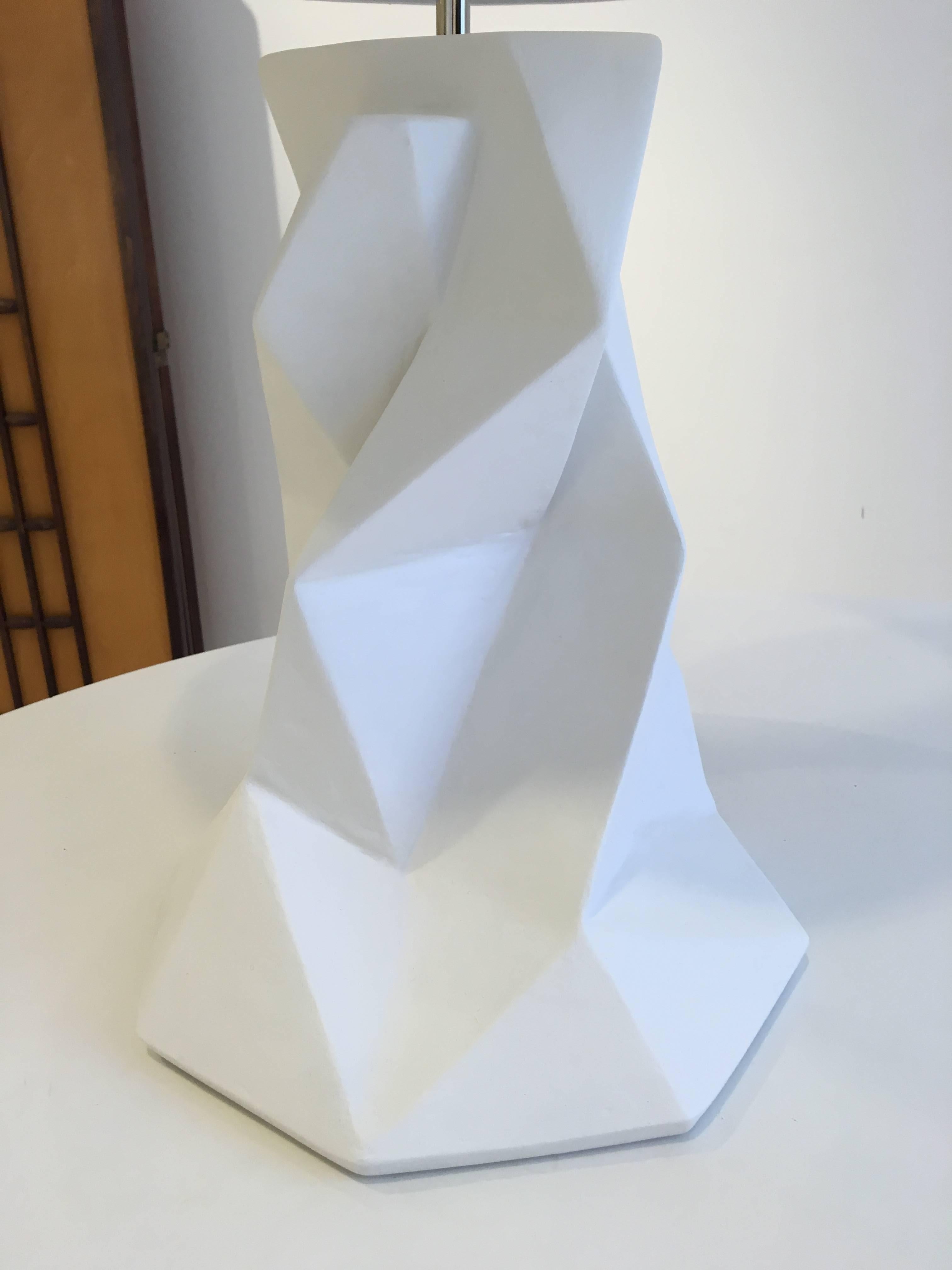 "Blackboro" Cubist Plaster Lamps For Sale at 1stDibs | stephen antonson ...