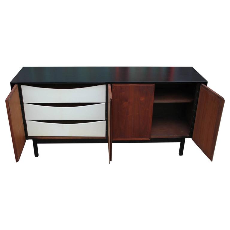 Mid Century Modern Two Tone Sideboard or Cabinet by Dillingham with ...