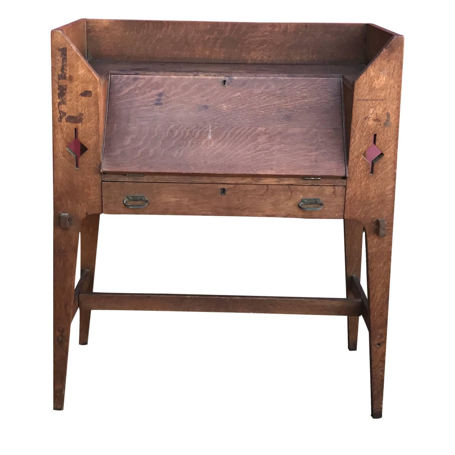 Antique Mission Style Desk - 4 For Sale on 1stDibs