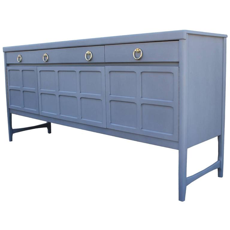 French Blue Grey Sideboard with Brass Hardware at 1stDibs | french blue ...