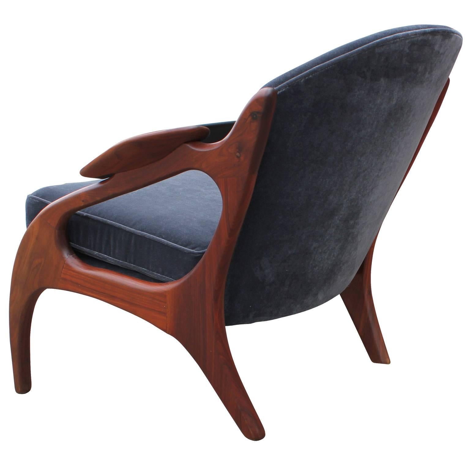 Sculptural Pair of Lounge Chairs by Adrian Pearsall at 1stDibs