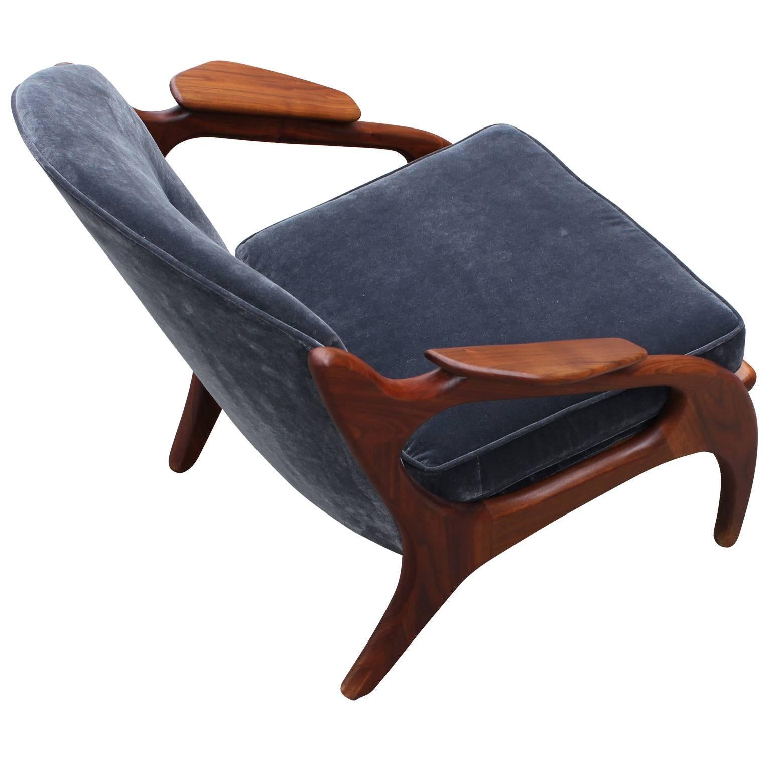 Sculptural Pair of Lounge Chairs by Adrian Pearsall at 1stDibs