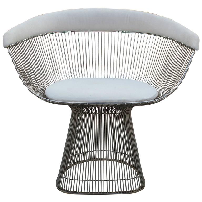 Set of Four Iconic Warren Platner for Knoll Dining Chairs at 1stDibs