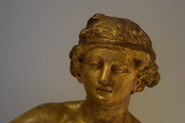 18th Century Giltwood Sculpture Of A Female Nude For Sale At 1stdibs