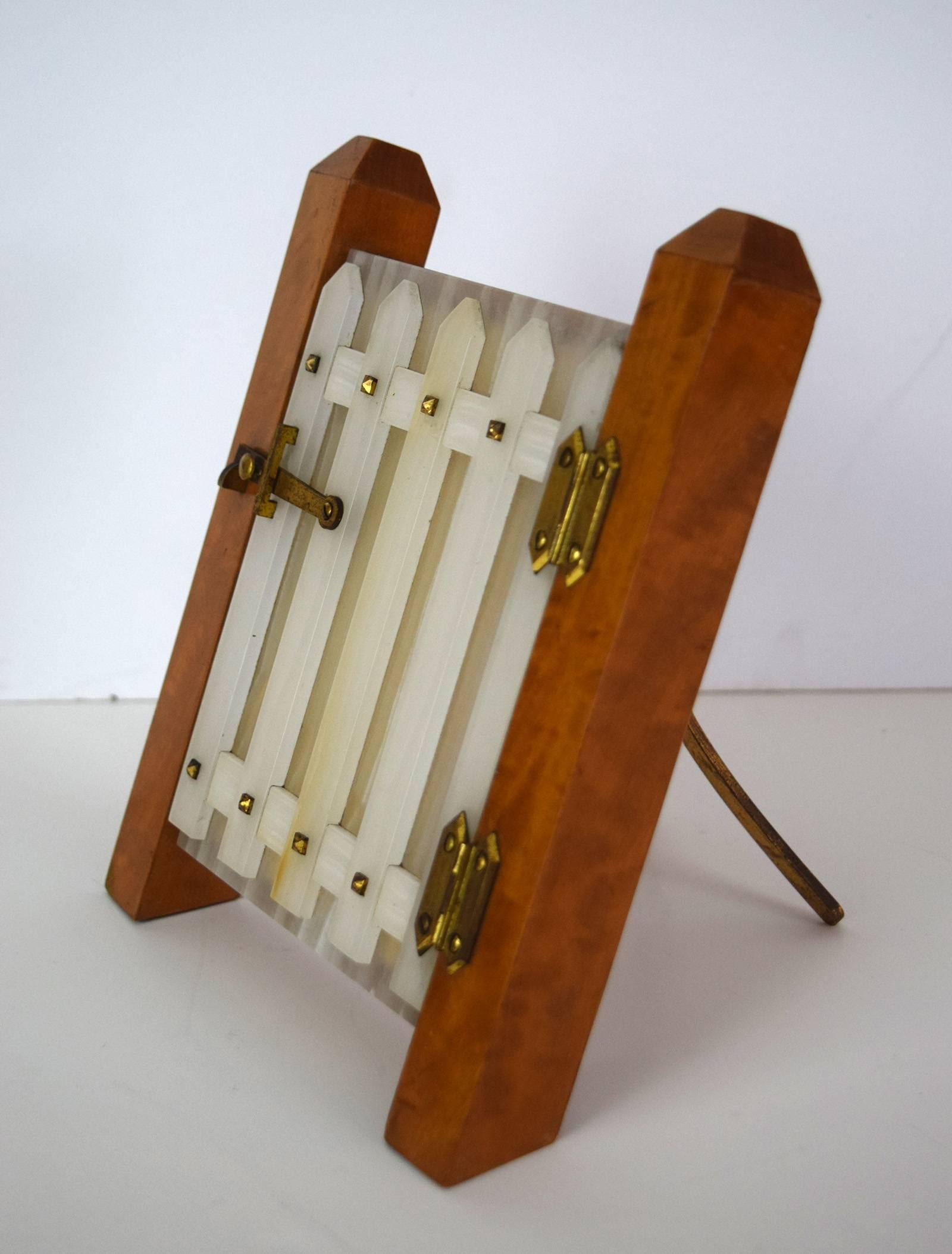 Charming Edwardian Table Top Photo Frame in the Form of a Garden Gate ...