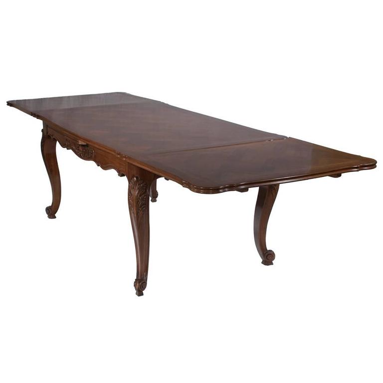 French Walnut Dining Table For Sale at 1stDibs