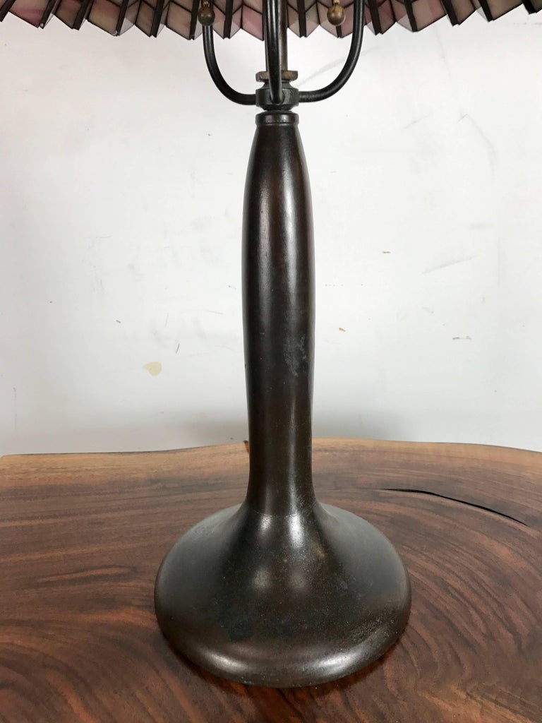 Early Arts and Crafts Bronze Lamp Base by Handel For Sale at 1stDibs ...