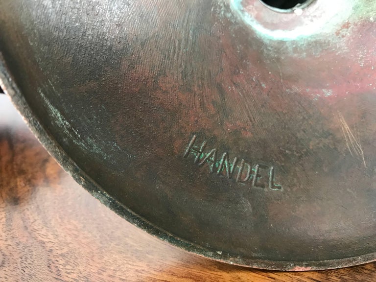 Early Arts and Crafts Bronze Lamp Base by Handel For Sale at 1stDibs ...