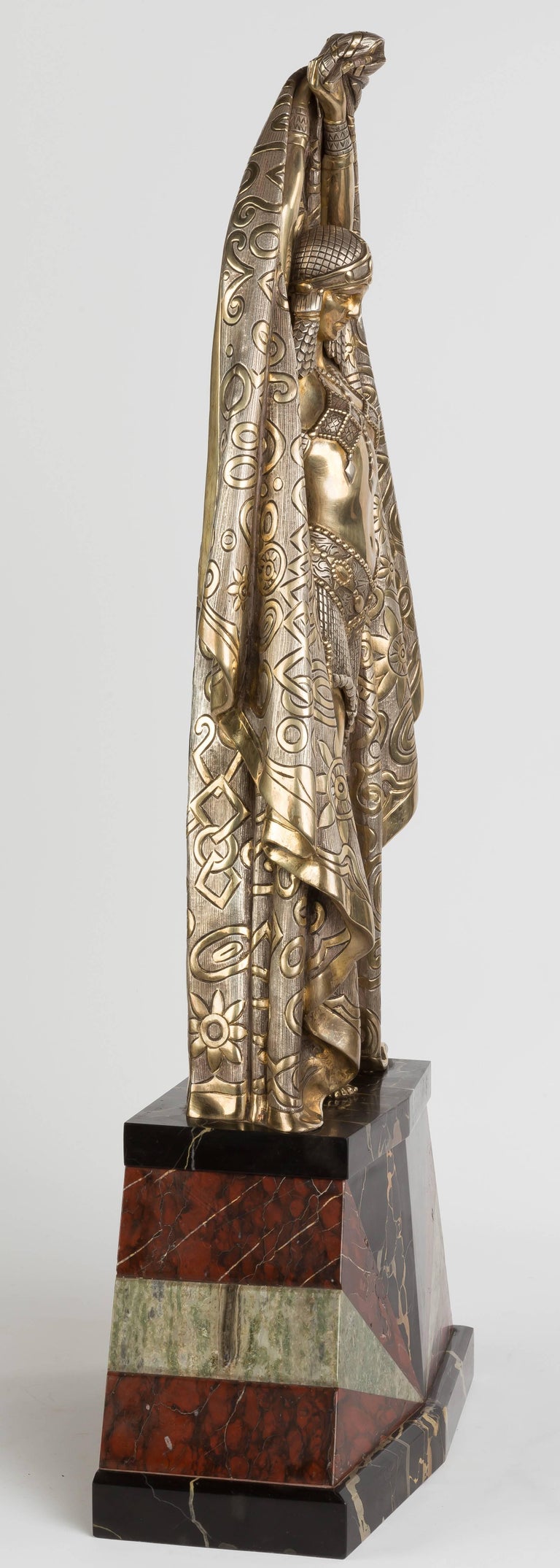 Demetre Chiparus Art Deco Bronze Sculpture "Antinea", circa 1925 For ...