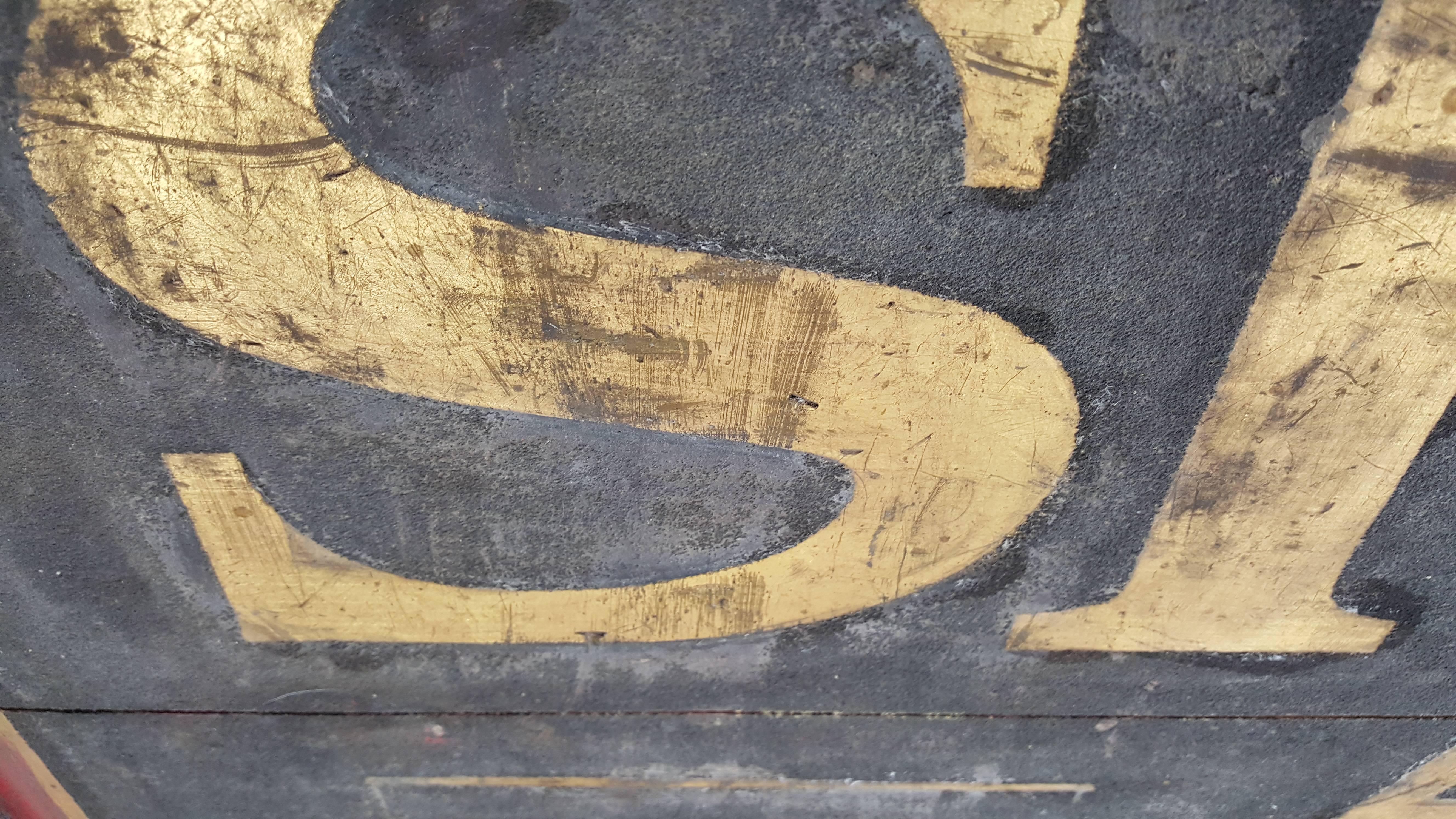 19th Century Sand Painted Trade Sign, "SIGNS AND SHOCARDS" For Sale at ...