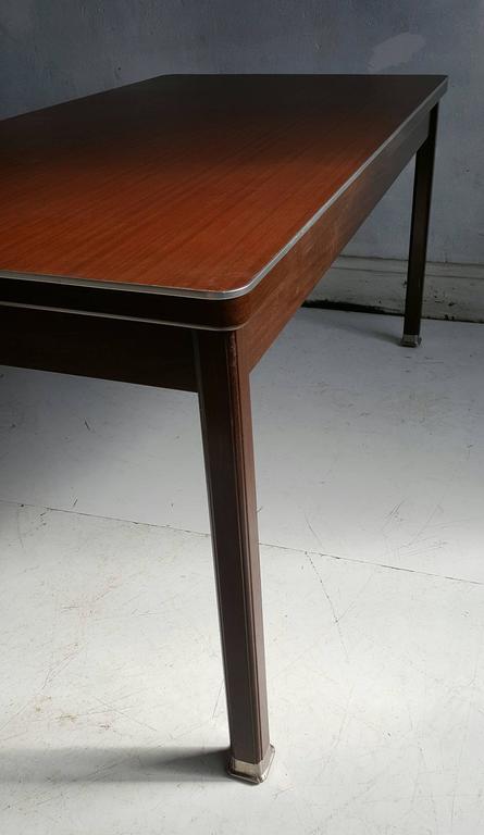 Classic Modernist Shaw Walker Steel Desk Writing Table at 1stDibs