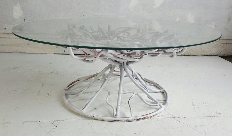 Modern Surrealist Iron Faux Tree Root Cocktail Table For Sale at 1stDibs