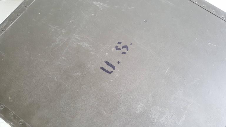 Industrial Army Issue Portable Desk at 1stDibs