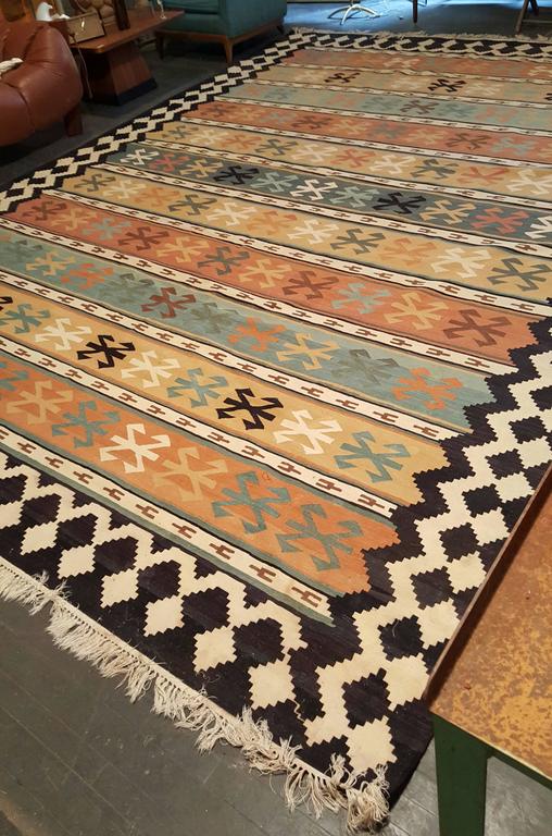 Monumental Handwoven Rug, Southwest, Tribal, Navajo at 1stDibs