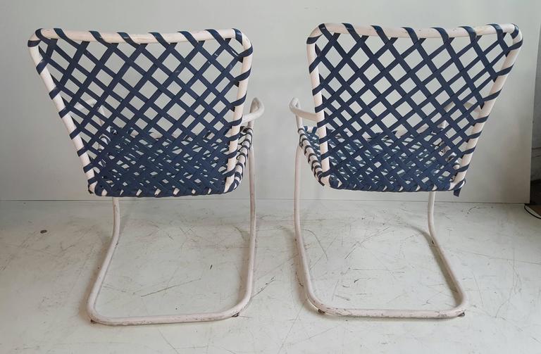 Pair of Classic Mid-Century Modern Russell Woodard Patio Spring Lounge ...