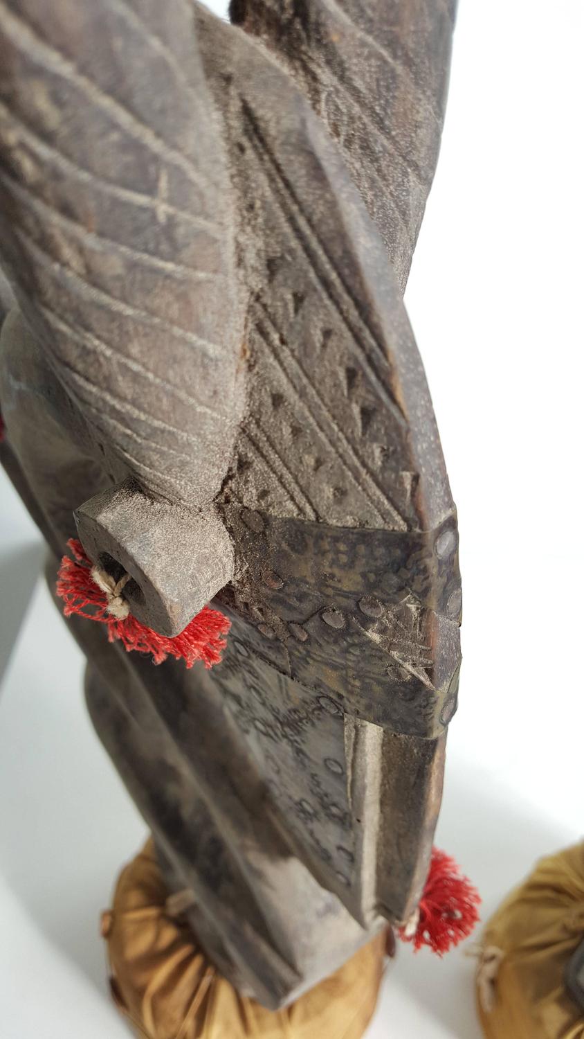 Pr.Bamana Tribal Chi Wara Female and Child Antelope Headdress for ...