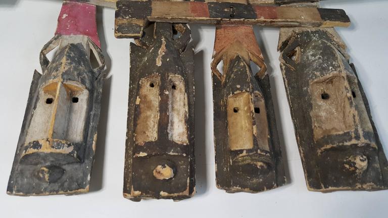 Rare Child Size Ceremonial Kanaga Masks, Dogon Peoples For Sale at ...