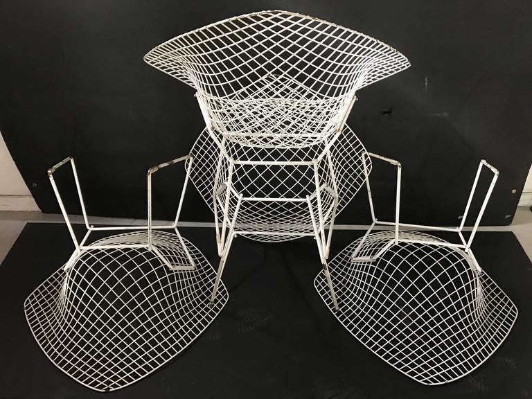 Matched pair of "Bertoia" Diamond Chairs, Classic Modern, Harry Bertoia ...