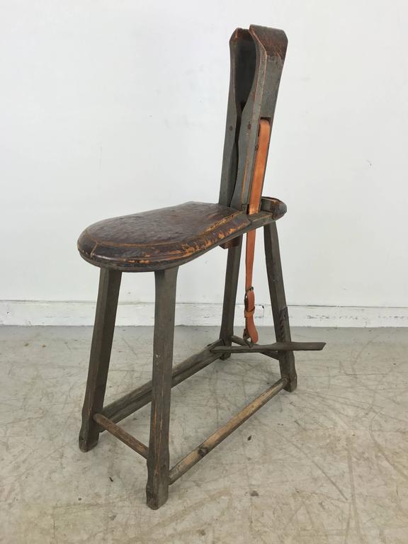 Antique Sculptural Harness Saddle Repair Bench, circa 1840s For Sale at ...