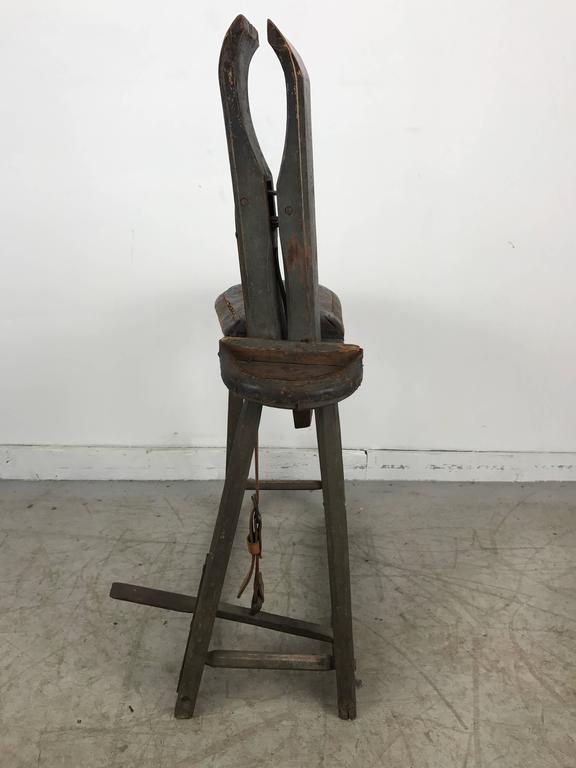 Antique Sculptural Harness Saddle Repair Bench, circa 1840s For Sale at ...