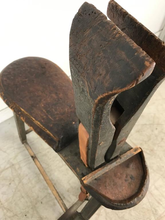 Antique Sculptural Harness Saddle Repair Bench, circa 1840s For Sale at ...