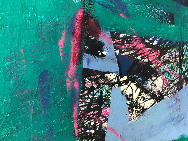 Large Modernist Abstract Oil Painting by W N Y Artist Paul Findlay at ...