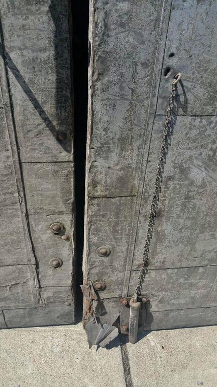 Turn of the Century Architectural Factory Tin Clad Fire Doors at ...