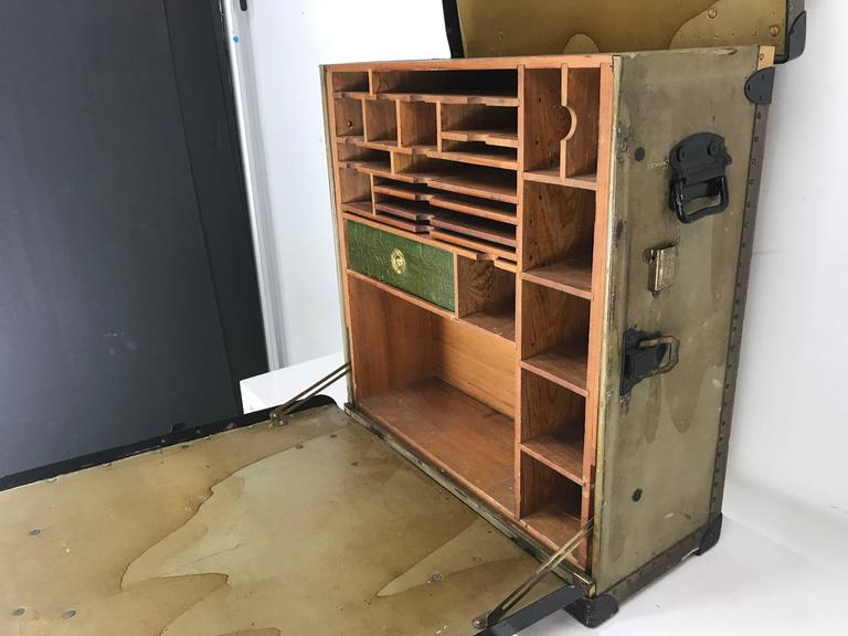 Unusual Portable Ww1 Field Desk Suitcase, Multi-Slots /Drawer by Rogers ...