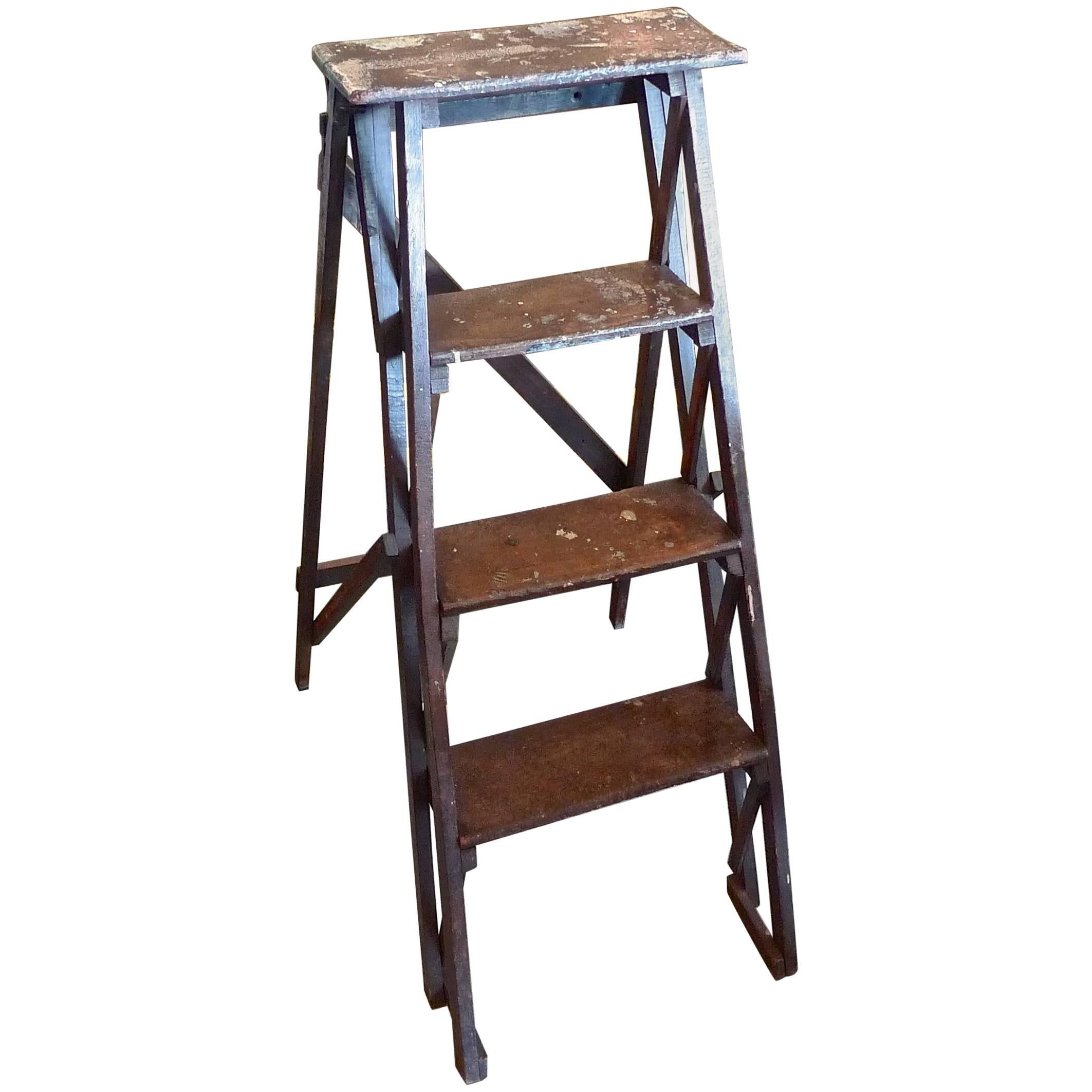 French 19th Century Artist Step Ladder at 1stDibs