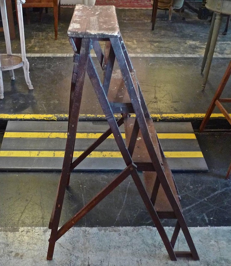 French 19th Century Artist Step Ladder at 1stDibs
